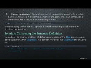 Understanding the Use of Double Pointers in C Structures