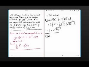 Transformation of an Exponential Random Variable.