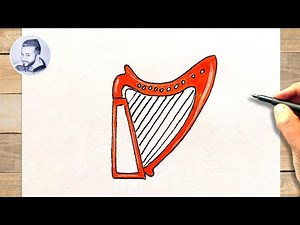 Comment dessiner une harpe facilement