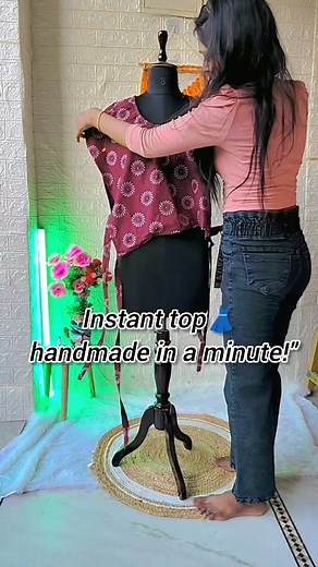 tailoring 🪡 🧵pooja_agarwal on Instagram: "Coffee lovers ke liye instant coffee, fashion lovers ke liye mera instant topper!" Agar aapko stitching video dekhni only. Miunte m to comment kre m jrur banaugi ... #instant #tops #styledress #instagarm #faishonlover❤️ #viral #tops #quick"