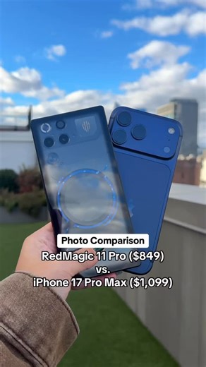 15K views | The newest RedMagic 11 Pro features dual 50MP rear cameras and a 16MP front camera. On the other hand, the iPhone 17 Pro Max features three 48MP rear cameras and a 18MP front camera. Which phone’s photos do you prefer? 盧 #redmagic11pro #iphone17promax #versus #photocompetition #mobile #gamingphone #apple | CNET | Facebook
