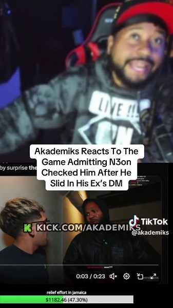 Akademiks Reacts To The Game Admitting N3on Checked Him After He Slid In His Ex’s DM