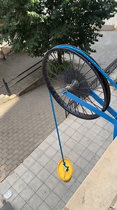 DIY lifting tool with bicycle wheel | Genius Cars