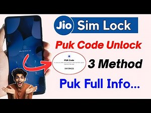 Puk Code To Unlock Sim Card Jio | Jio Puk Code Kaise Nikale | Puk Code Work Nahi Kar Raha