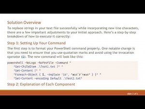 How to Use PowerShell to Replace Strings in a Text File with Regex in CMD