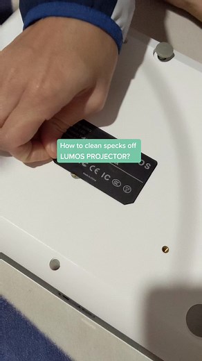 How to Clean Black Specks off Your LUMOS Projector