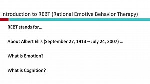 Introduction to REBT (Rational Emotive Behavioral Therapy) - video Dailymotion