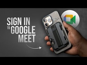 How to Sign In to Google Meet in iPhone (tutorial)