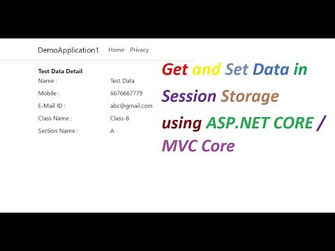 Session in ASP.Net core / MVC Core (3.1,2.2)