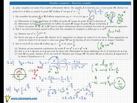 nombre complexe • exercice révision Bac S maths Liban 2019 • Forme exponentielle Équation de cercle