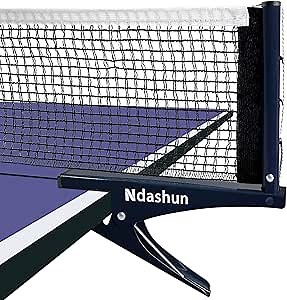 XGEAR Anywhere Ping Pong Equipment to-Go Includes Retractable Net Post, 2 Ping Pong Paddles, 3 pcs Balls, Attach to Any Table Surface
