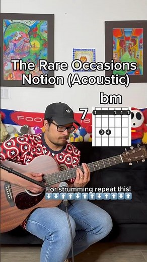 How to play notion by the rare occasions on guitar