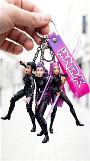 HUNTRIX Keychain by AI. 시크한 매력, AI 헌트릭스 에디션 #kpopdemonhunters