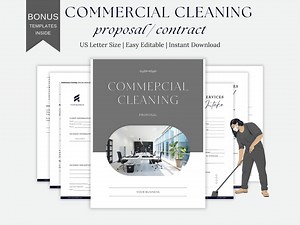 Commercial Cleaning Proposal Template: Janitorial Contract (digital Download) - Etsy