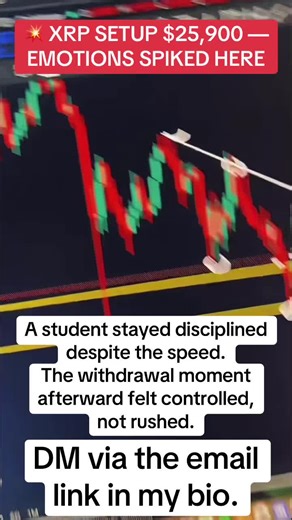 Emotions spiked as XRP snapped into a $25,900 setup. Comment “XRP” and DM via the email link in my bio. #xrp #cryptonews #xrpnews #xrpholders #cryptotrader