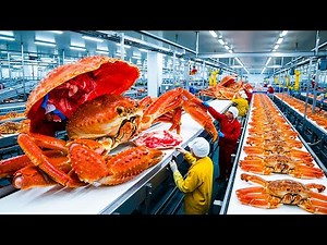 [Inside the Crab Processing Plant – How Giant Crabs Become Luxury Market Meat (Full Process)]