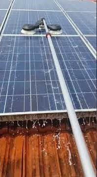 PV Photovoltaik Solar Reinigungsset Waschbürste rotierend mit Teleskoplanze