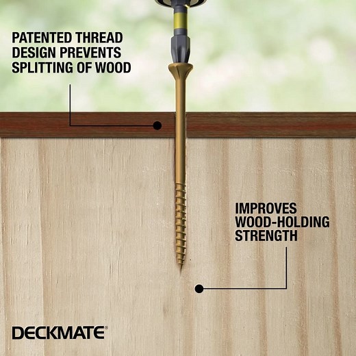 Complete jobs faster with Deckmate’s new, innovative low torque screw design. | The Home Depot