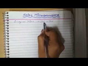 Shift micro-operations in computer architecture and design