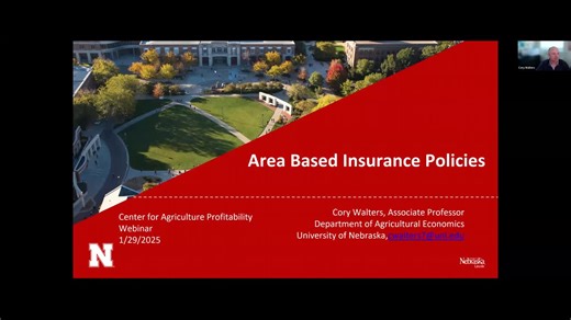 County-Level Crop Insurance in Nebraska: SCO and ECO Decisions for 2026 (Jan. 29, 2026 Webinar)