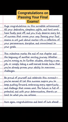 Congratulations letter writing idea part_2 #Congratulations #congratulationletter | English Class