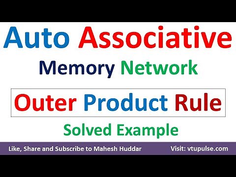 20 How to train Autoassociative Memory Network using Outer Product Rule Soft Computing Mahesh Huddar