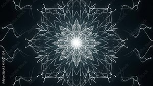 Abstract background with animation of slow moving particles. Animation of seamless loop.