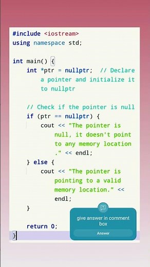 "Null Pointer in C++: Checking and Handling nullptr"
