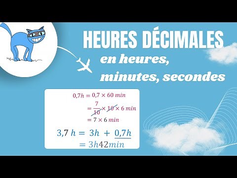 Convertir heures décimales en heures et minutes ⏲️ - Questions flash