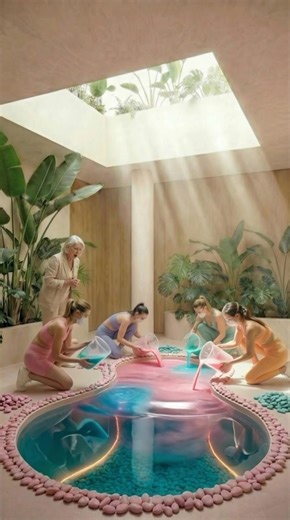 Incredible Infinity Pink & Blue Pebble Epoxy Floor