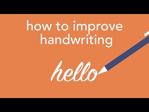 how to improve handwriting