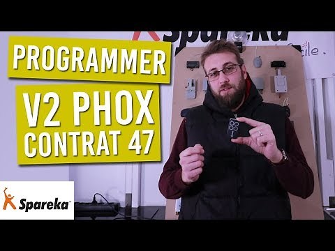 Comment programmer la télécommande portail V2 PHOX contrat 47