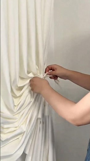 Learn how to tie window curtains