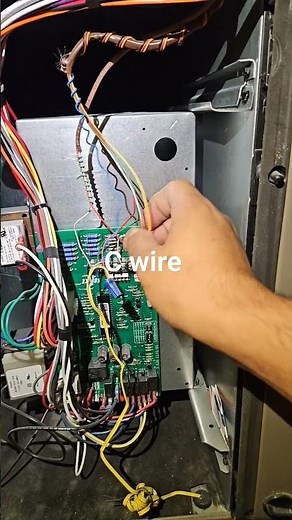 c wire installation #heater #hvac #electricheat