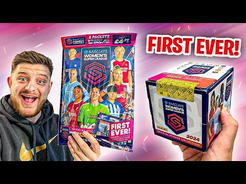 NEW *FIRST EVER* Panini WOMEN'S SUPER LEAGUE Sticker Collection! (Starter Pack & Box Break!)