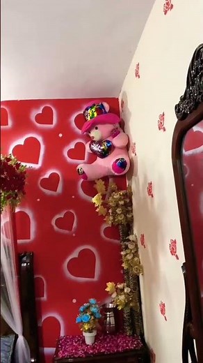 full making first night wedding room decoration with fresh flowers#barat#wedding #aestheticroomdecor