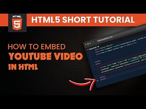 How to Embed a YouTube Video in HTML 2024 | Quick Tutorial