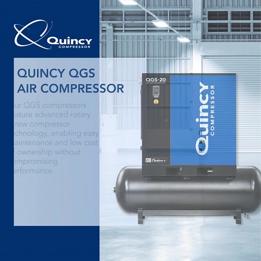 16 reactions | Our QGS compressor is built with efficiency and serviceability in mind. Designed for consistent performance, it offers simplified maintenance and long-term value—without cutting corners. Explore how the QGS can support your operation ➡️ https://buff.ly/C3NhCHZ | Quincy Compressor | Facebook