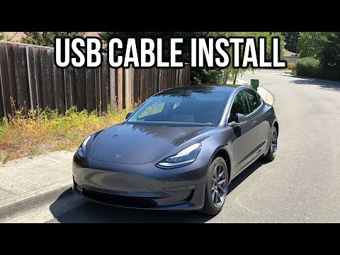 Tesla Model 3 USB Cable Installation Tutorial