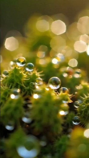 Micro Worlds part 1 #shorts #macro #dew #moss #loop #nature #aesthetic