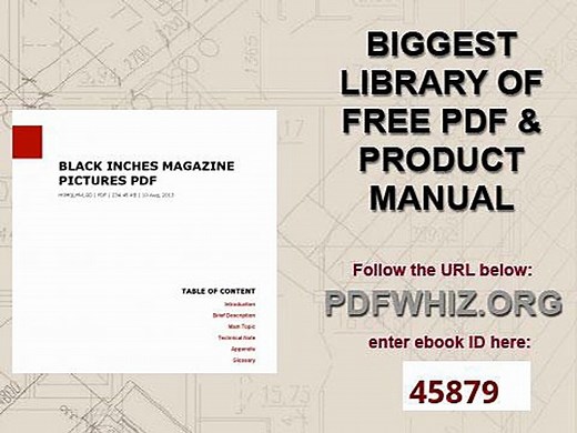 black inches magazine pictures pdf