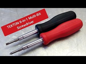 TEKTON 6-in-1 Multi-Bit Screwdriver With A Made In USA Handle
