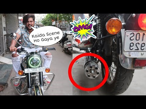 FIRST Time MODIFIED My BULLET- Machine Gun EXHAUST, THAR Headlights😱😍