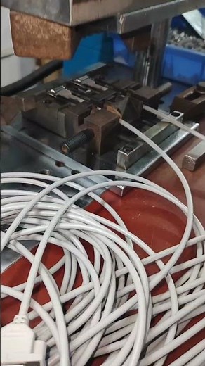 Beige color Db9 cable with small RS232 D-sub 9 overmoled connector