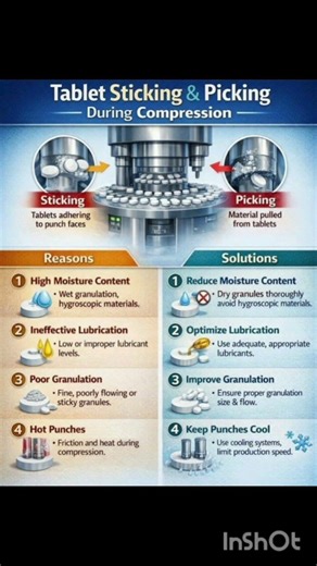 Problem and remedies for Sticking & Picking Problem during tablet compression machine.#hiring