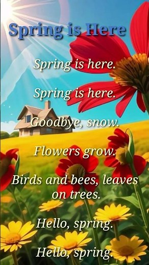 Spring Poem # Short # #childrensong