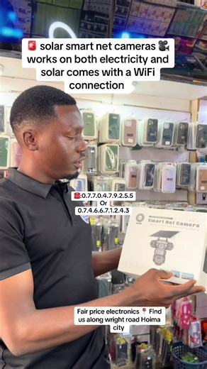 Solar smart net cameras 📷 fully stocked come buy them located along wright road Hoima .#fyp #fyppppppppppppppppppppppp #fypage #fypppppppp #fypage