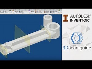 Inventor, video 2. Reverse engineering of Mechanical forms. 3D scan processing.