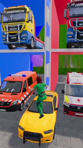 Running On The Lake 😱Man Flatbed Truck Jumping From Garage #fs22 #farmingsimulator22