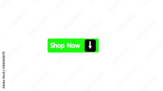 Shop now button with shopping cart icon on a black background. Shop now button invites immediate browsing. Button design encourages quick shopping.